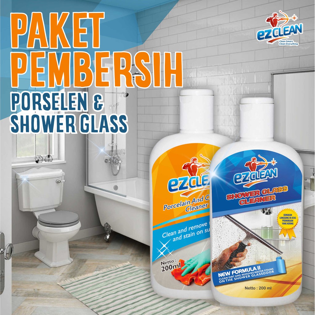 Ezclean Aspirador De Vidro Espelhado + Limpador De Vidro De Banheiro | Shopee Brasil