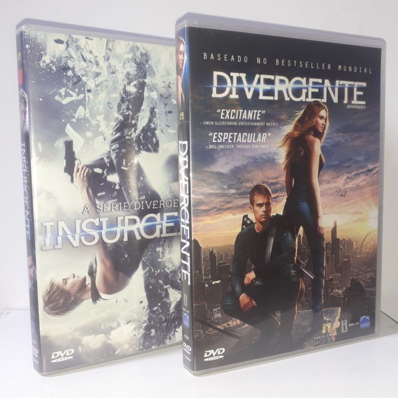 DVD Divergente + Insurgente * Originais | Shopee Brasil