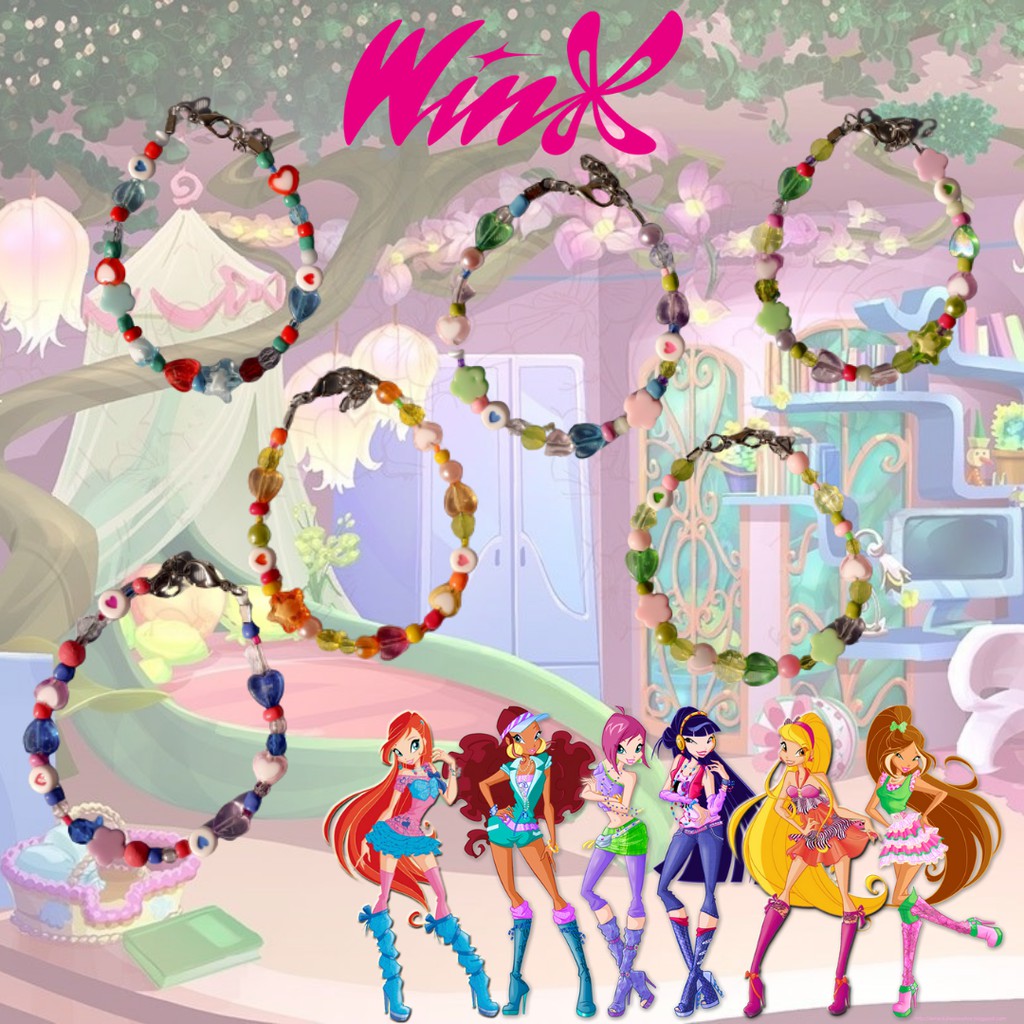 Pulseiras Winx coleção de pulseiras Clube das Winx Winx Club Trix Y2K ...