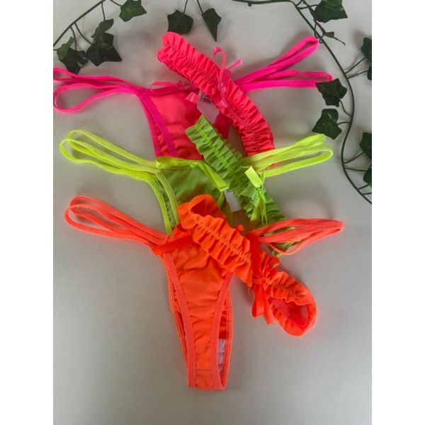 Calcinha Fio Dental Tanga Com Persex +Perneira Renda Neon | Shopee Brasil Calcinha Fio Dental Tanga Com Persex +Perneira Renda Neon | Shopee Brasil