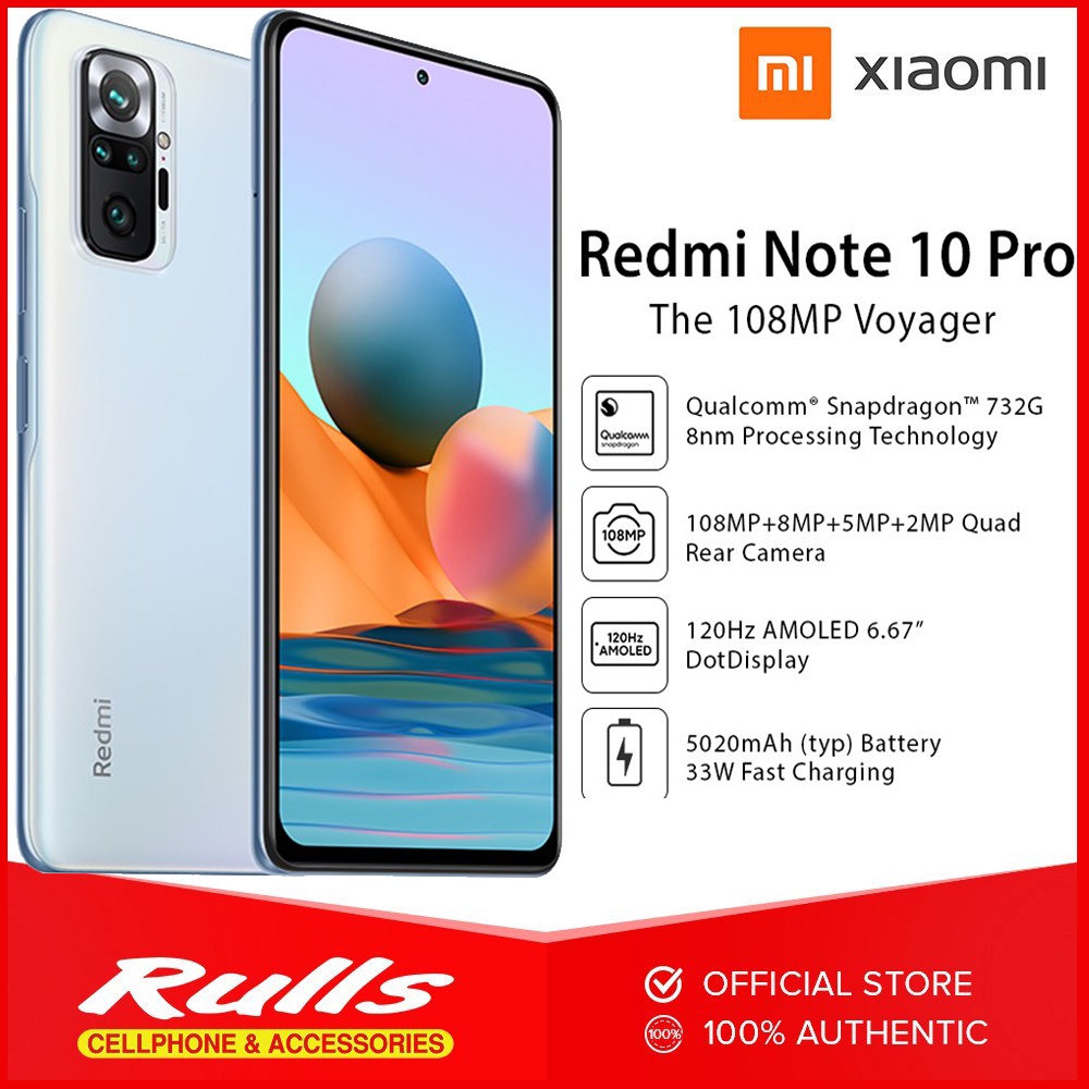 Celular Xiaomi Redmi Note10 Pro 8GB + 256GB Tela Cheia 5G smartphone Venda Original Telefone ...