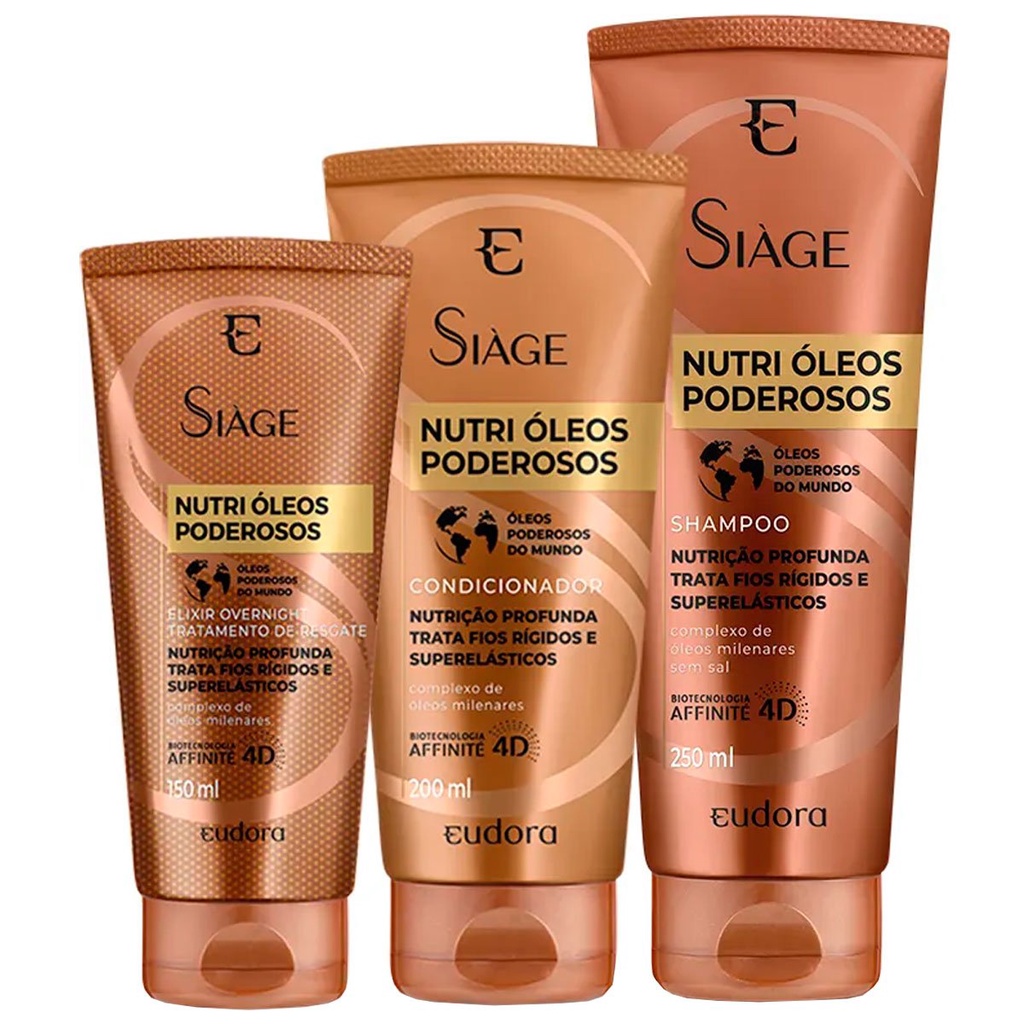 Kit Siàge Nutri Diamond Shampoo + Condicionador Eudora - Desconto no Preço