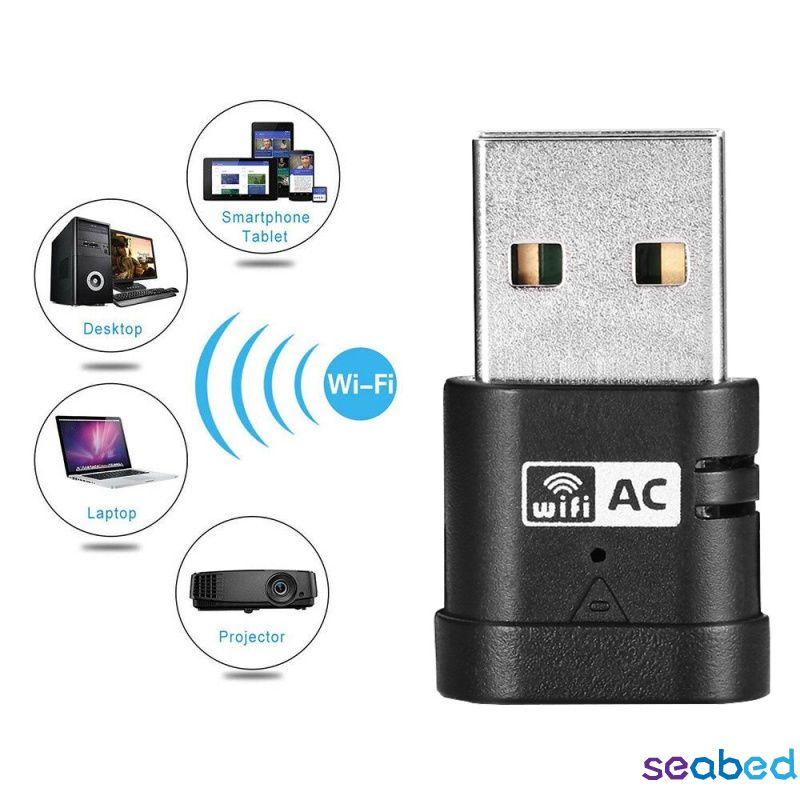 Adaptador Wifi 5Ghz USB 2.0 600 Mbps Dual Band 2.4G e 5G Receptor ...