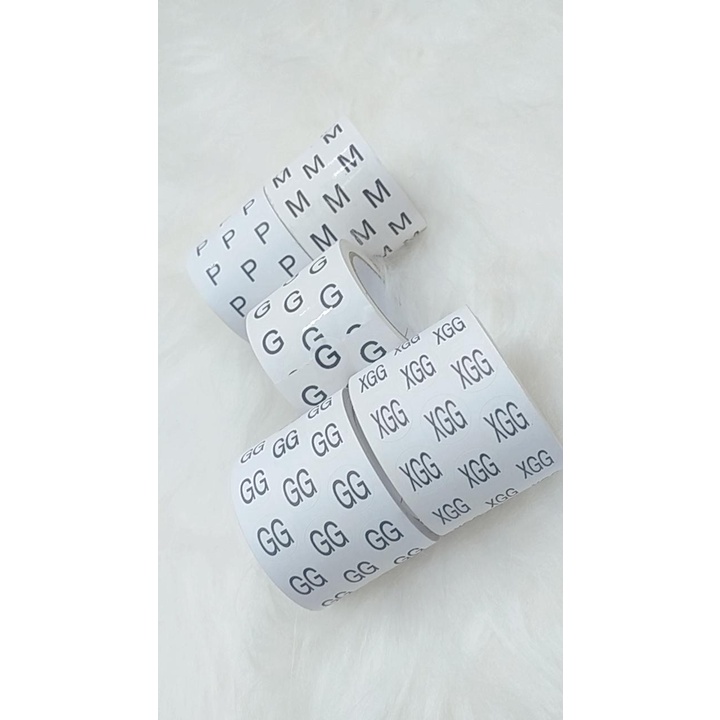 Etiqueta adesiva tamanho P, M, G, GG, XGG | Shopee Brasil