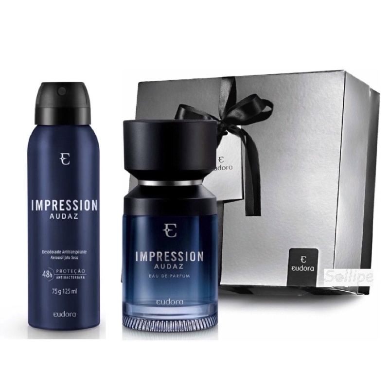 Impression Audaz Eau de Parfum 100ml + Desodorante Presente Eudora ...