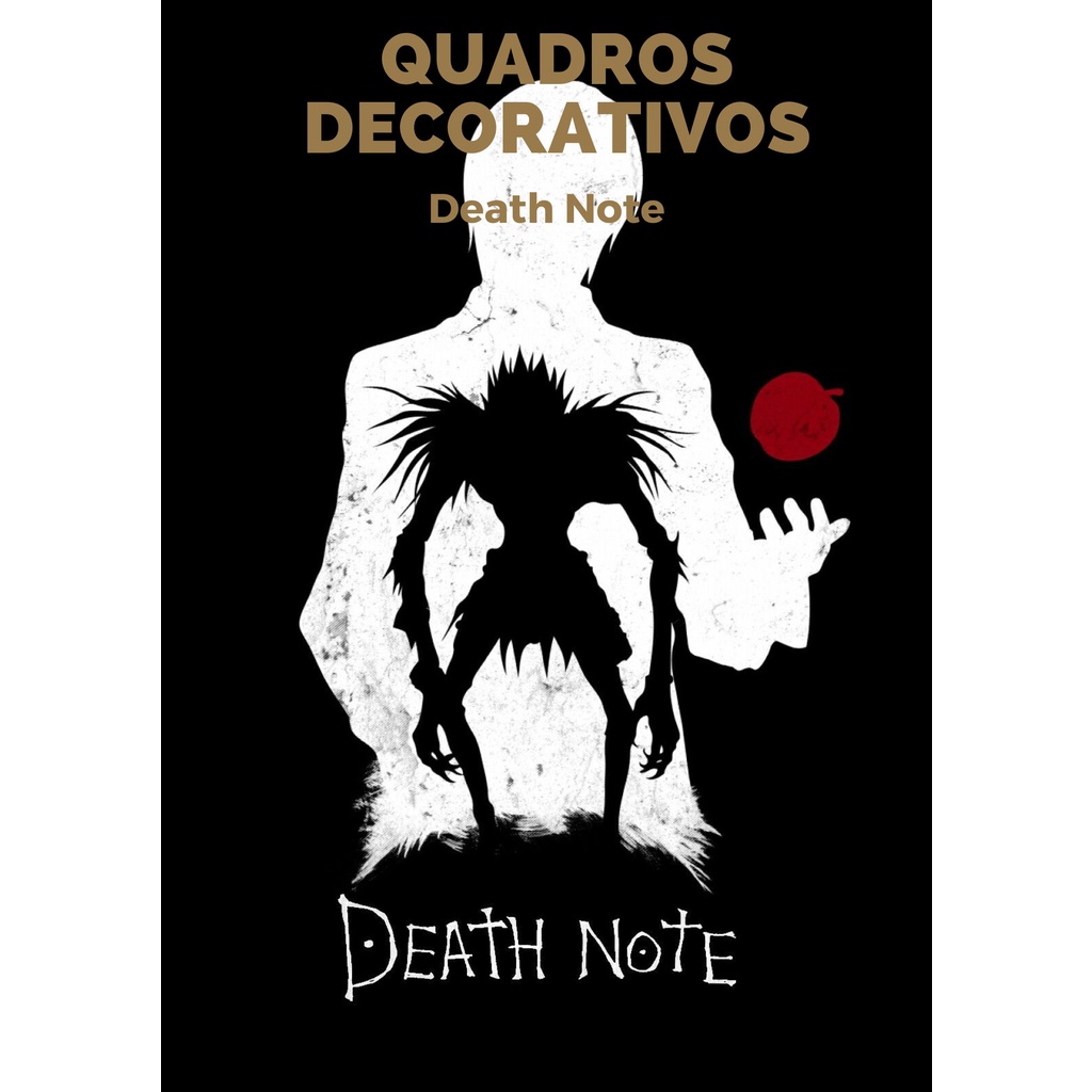 Death Note Placas decorativas | Quadros Decorativos em MDF | 14x20 ou ...