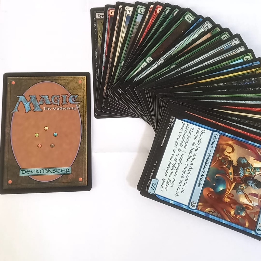 Deck de 32 Cartas de Magic The Gathering - Deckmaster - Veja bem as Fotos | Shopee Brasil