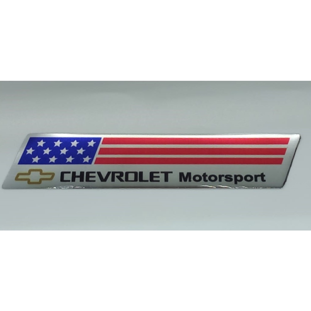 Emblema Resinado Badge Chevrolet Motorsport 12 5 X 2 5 Shopee Brasil