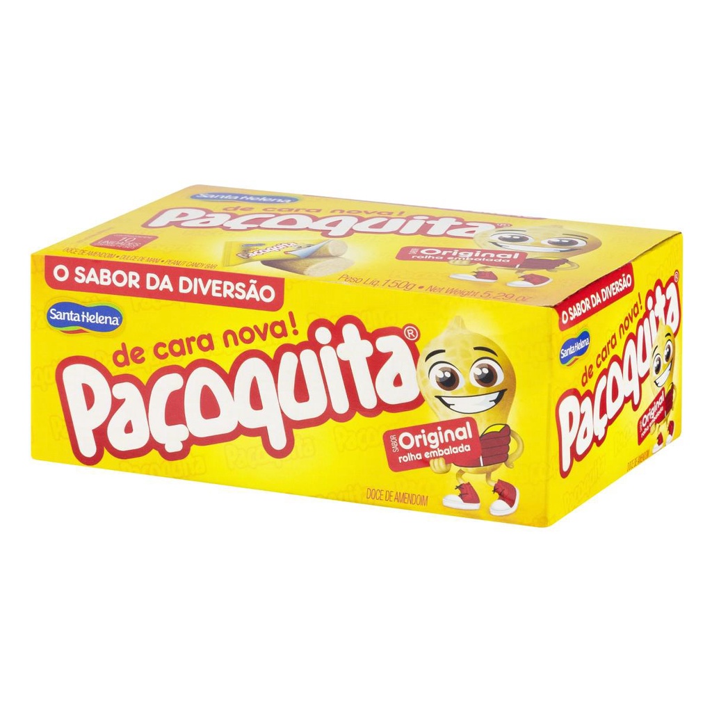 Display Paçoquita de 150g com 10 unidades - SANTA HELENA | Shopee Brasil