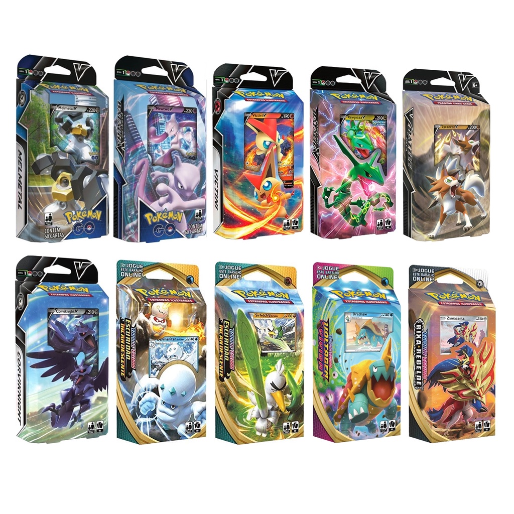 Pokemon Deck Sol E Lua E Espada E Escudo Original Copag Shopee Brasil