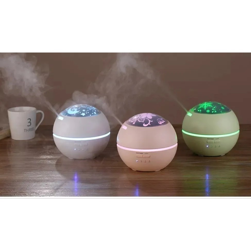 Umidificador De Ar Elétrico Com Led Cores Luminária Cores | Shopee Brasil