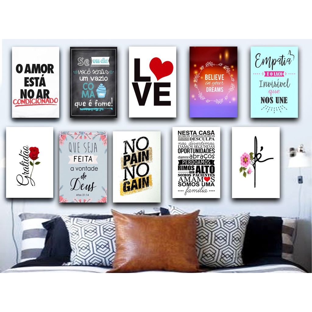 01 Placa Quadro Decorativo Frases Cozinha Bebida Bar para Sala Quarto ...