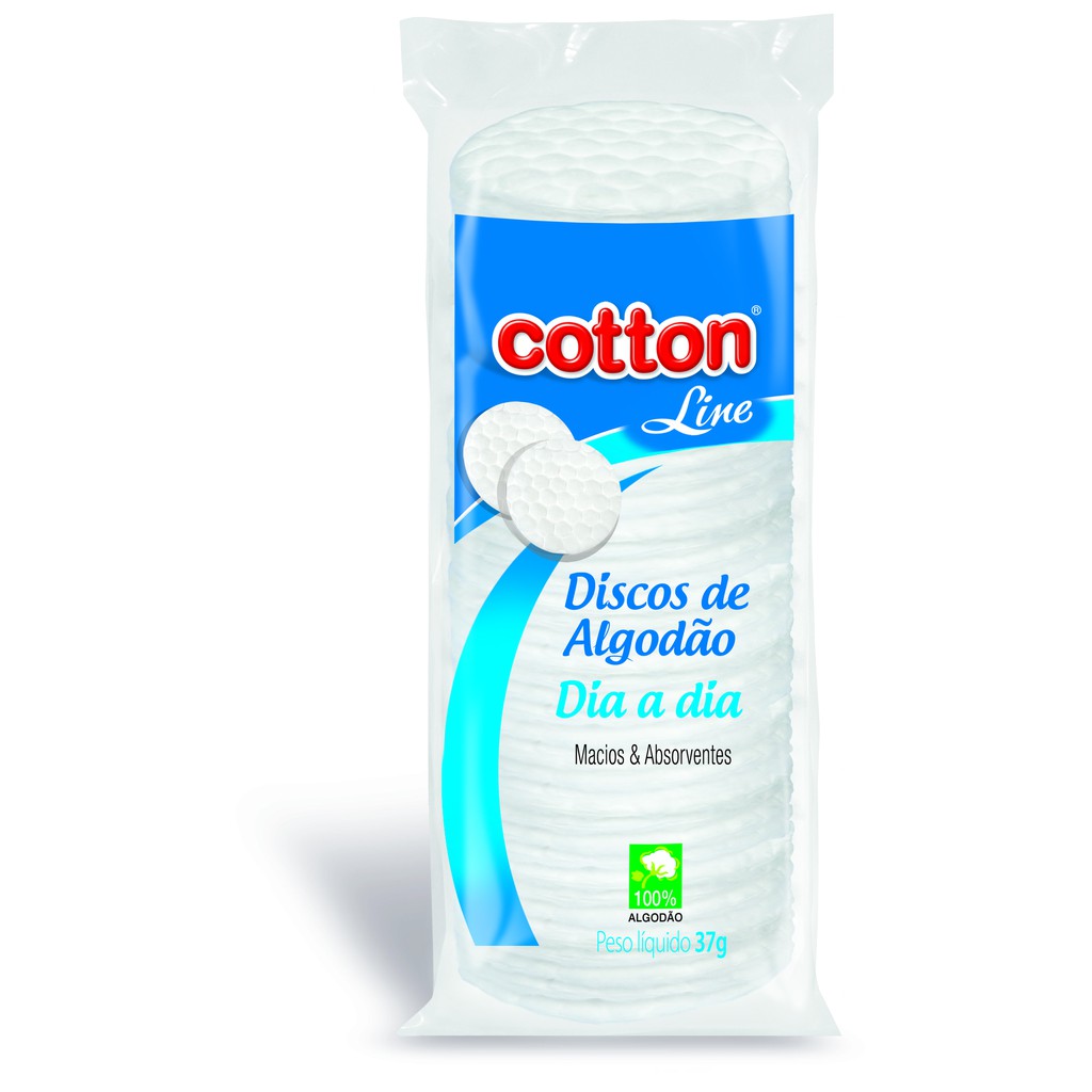 Algodão Disco Pacotes 37g Cada - Cotton Line | Shopee Brasil