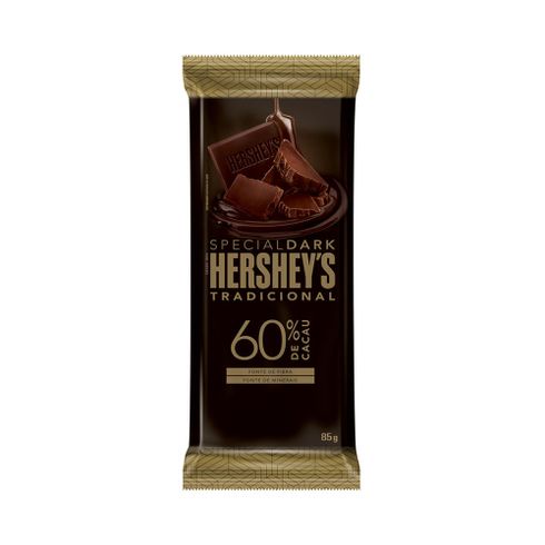 Chocolate HERSHEY S 60% DE CACAU BARRA 85g | Shopee Brasil