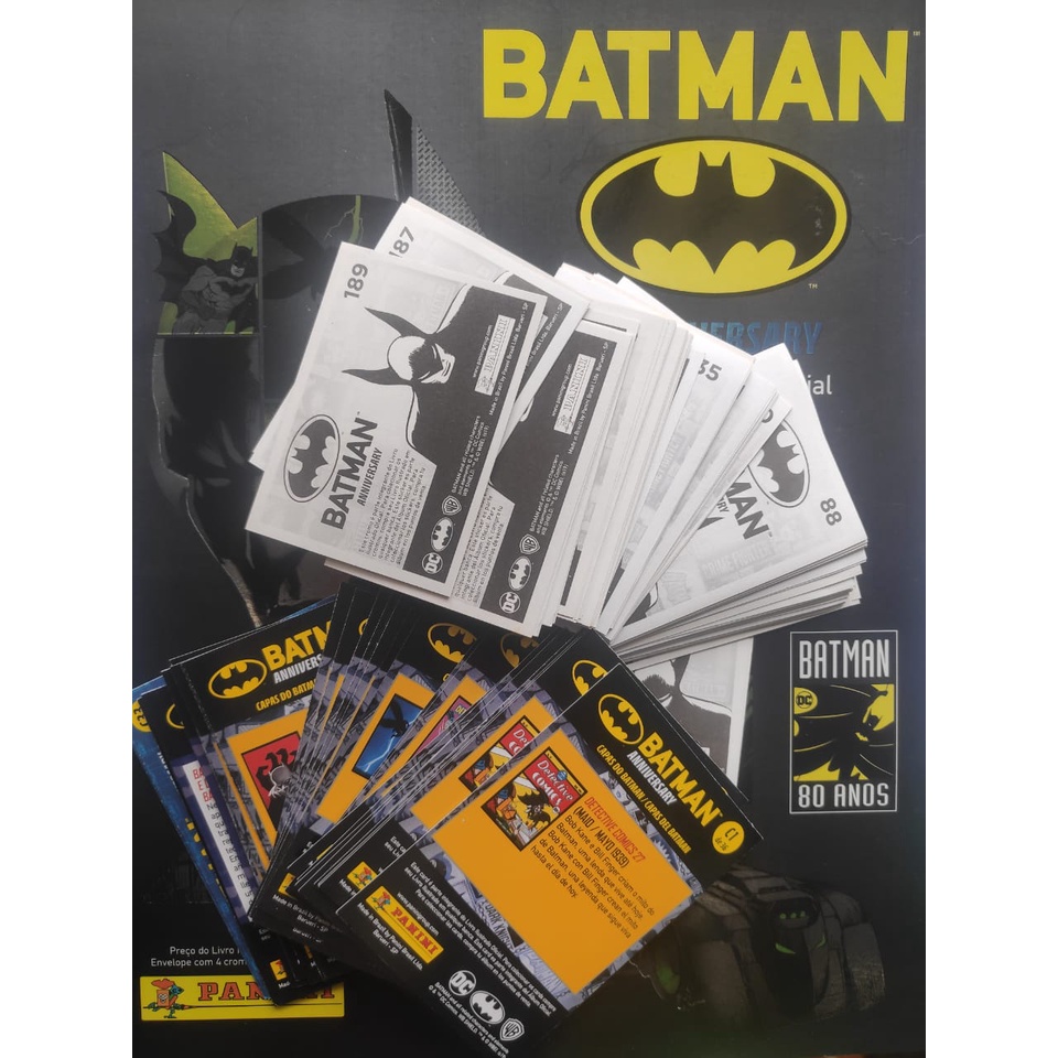 Cards faltantes Batman 80 Anos Panini Álbum de figurinhas - Escorrega o ...