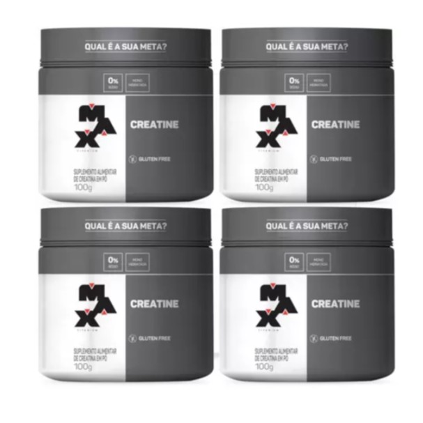 Kit 4x creatina (100g) - Max Titanium | Shopee Brasil