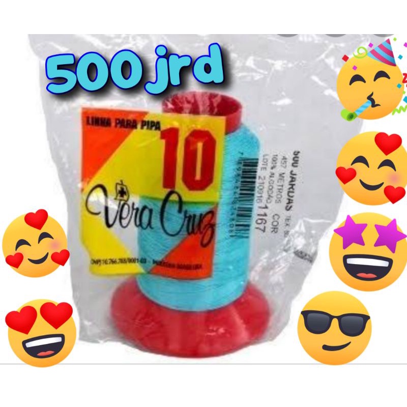 4 carreteis de linha Vera Cruz 500jrd pra pipa e raia | Shopee Brasil