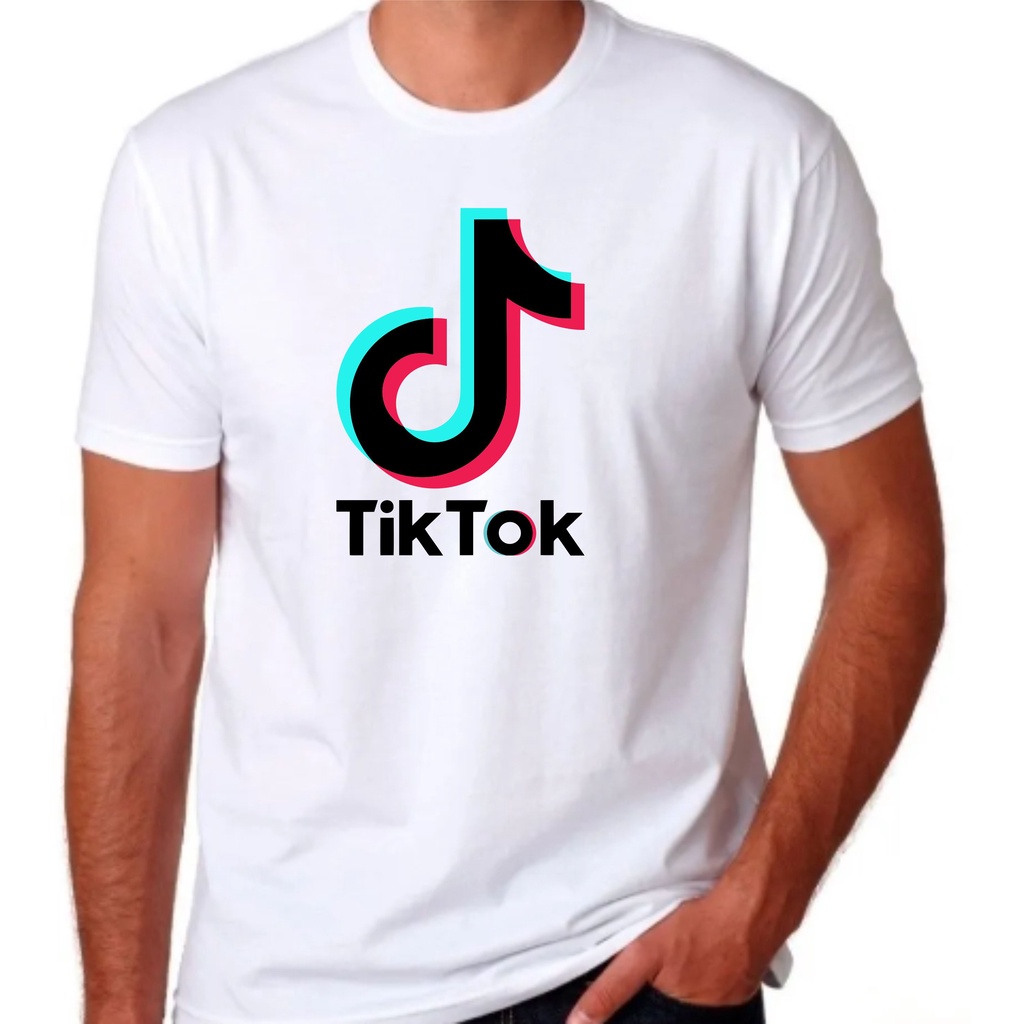 camisa tic toc branca | Shopee Brasil