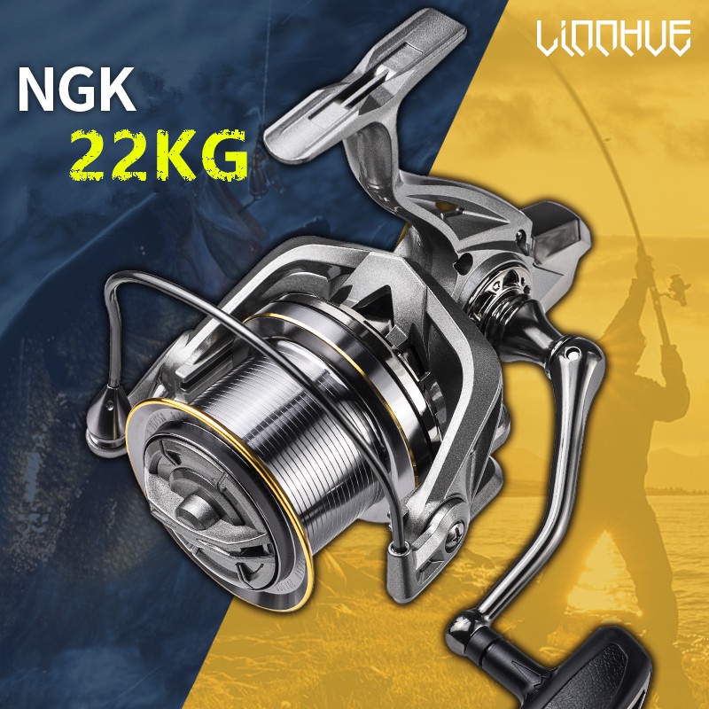 Linnhuebr NGK 8000-14000 Max pescaria Arraste Em wather Carretel De ...