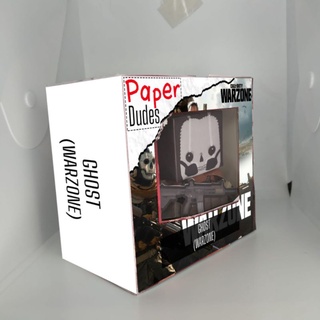 Boneco de papel papertoy Ghost - Call of Duty Warzone Artesanato Paper ...