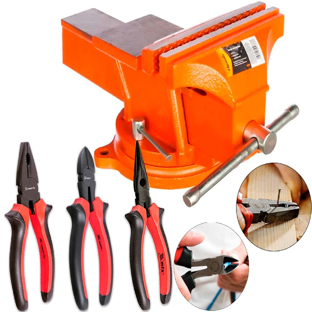Kit Alicate Universal Bico Corte E Morsa N 5 Mega Oferta | Shopee Brasil