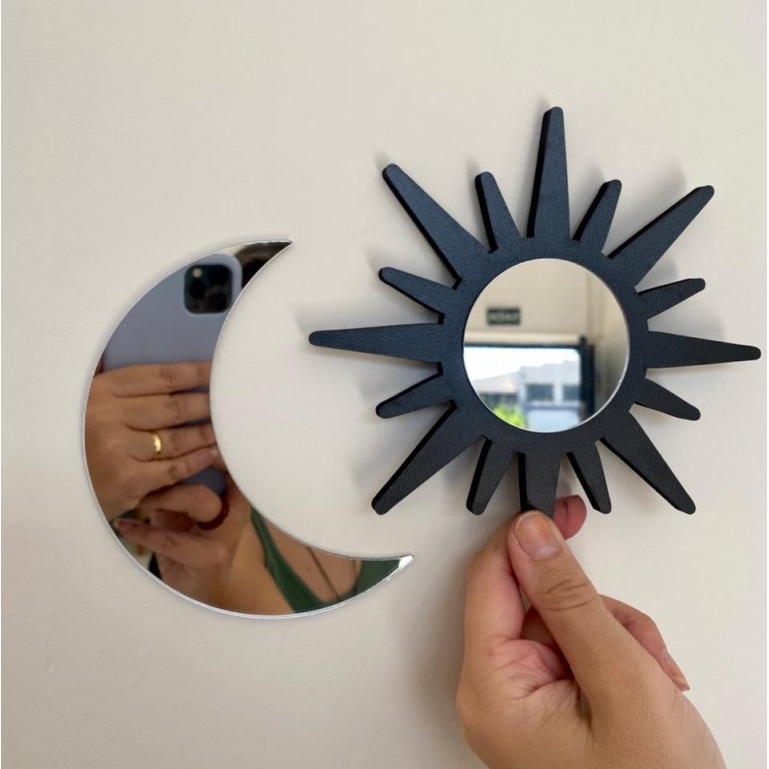 Conjunto com Espelhos Sol e Lua | Shopee Brasil