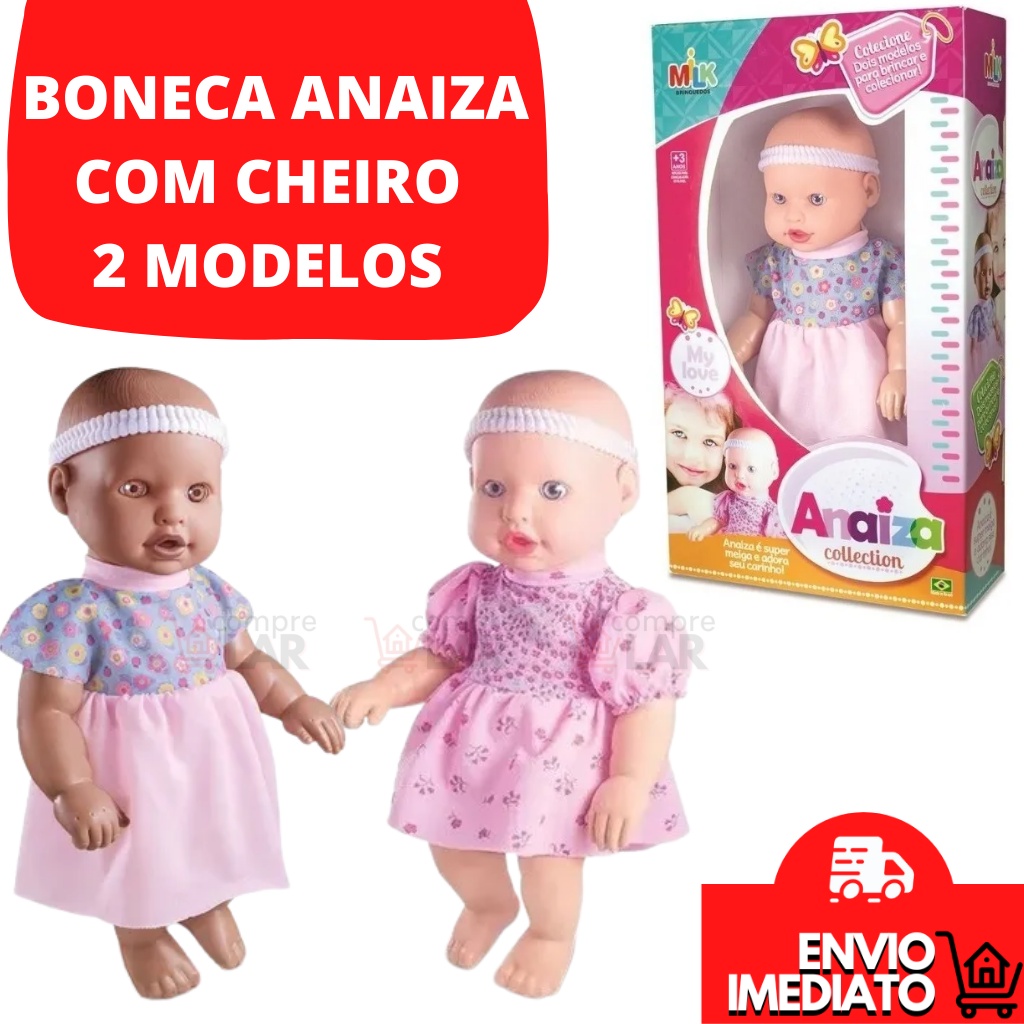 Boneca Baby Anaiza Collection Bebe Infantil Com Cheirinho Brinquedo ...