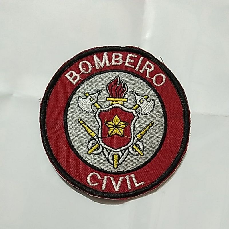Patch bombeiro civil bordado | Shopee Brasil