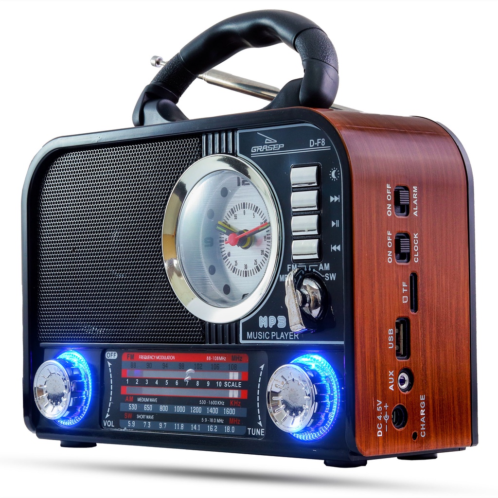 Rádio Retro Acabamento Luxo Premium Bluetooth Caixa de Som Antiga ...