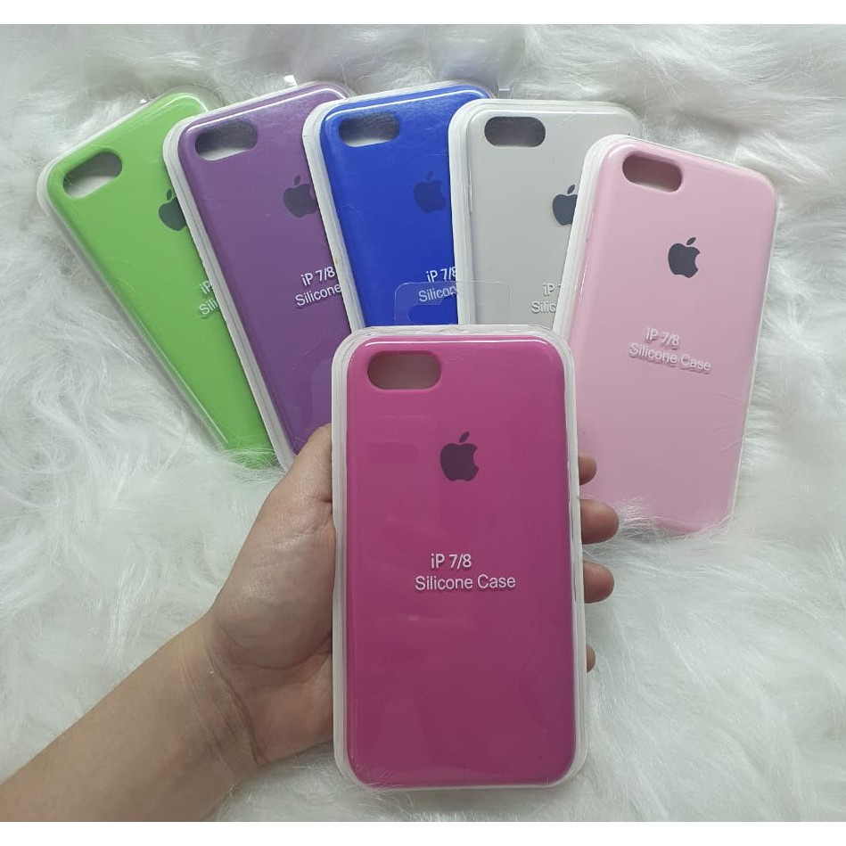Capinha Case iPhone 7 8 C/ Logo Maça Apple Aveludada Linda | Shopee Brasil