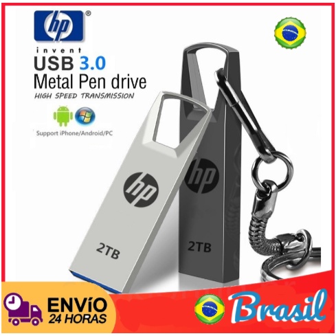 Pen Drive HP 2GB/2TB USB 3.0 Flash Drive 2TB | Shopee Brasil