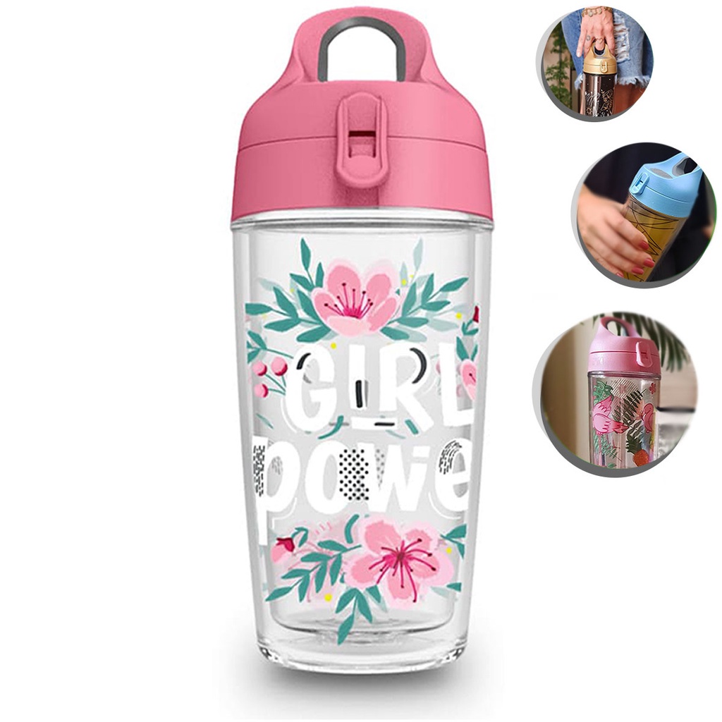 Garrafinha Squeeze Personalizada Diversas Cores Infantil Agua Gelada ...