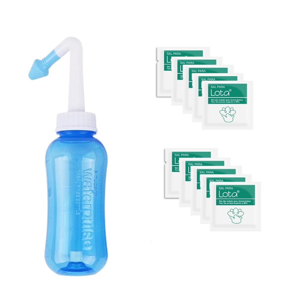 Lavador Higienizador Nasal Rinite Sinusite e Alergias 300 ml Waterpulse ...
