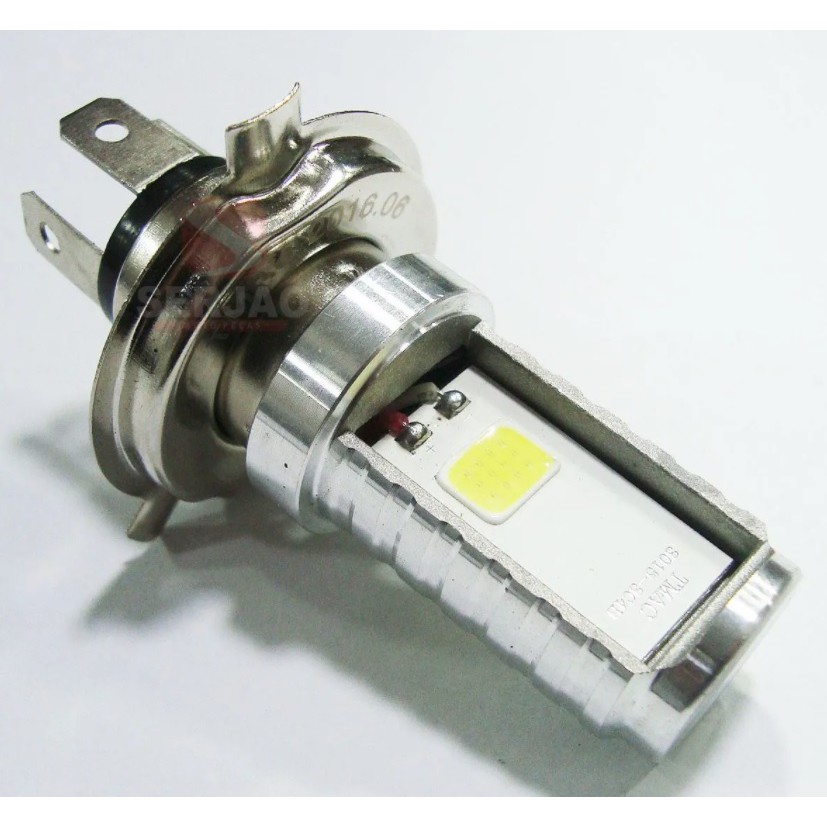 Lampada Farol 2 Led H4 Moto Carro 8000k Super Branca tmac | Shopee Brasil