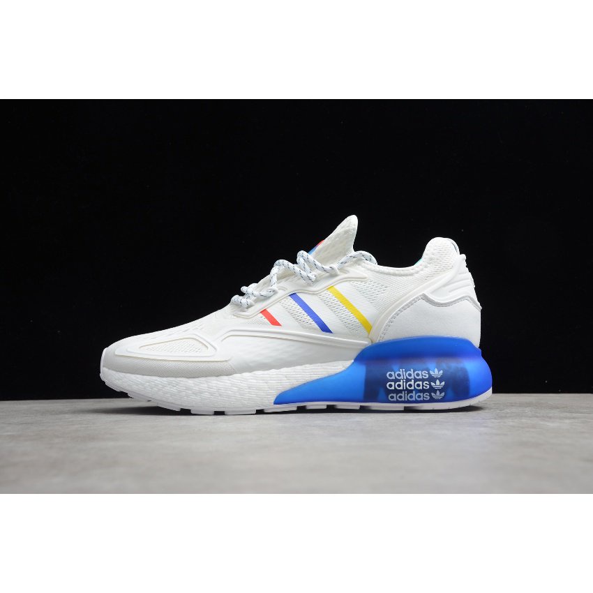 Tênis De Corrida Adidas ZX 2K Boost White Blue CQ2768 Esportivo p7Fi ...