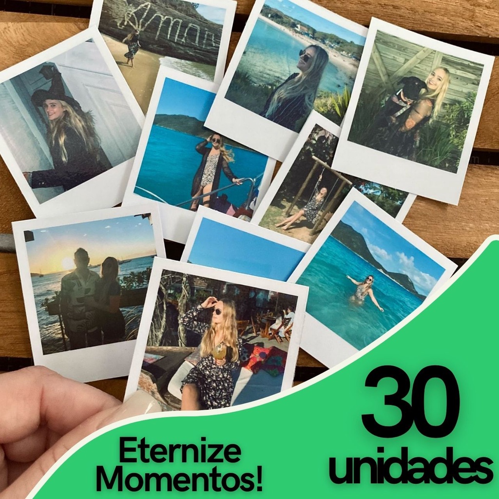 Foto Polaroid Mini KIT 30 UNIDADES - Escorrega o Preço