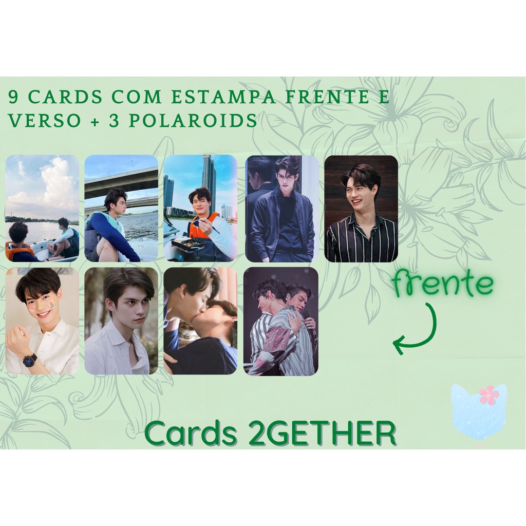 Cards Polaroids 2gether Sarawat & Tine Estampa Frente E Verso Fanmade ...