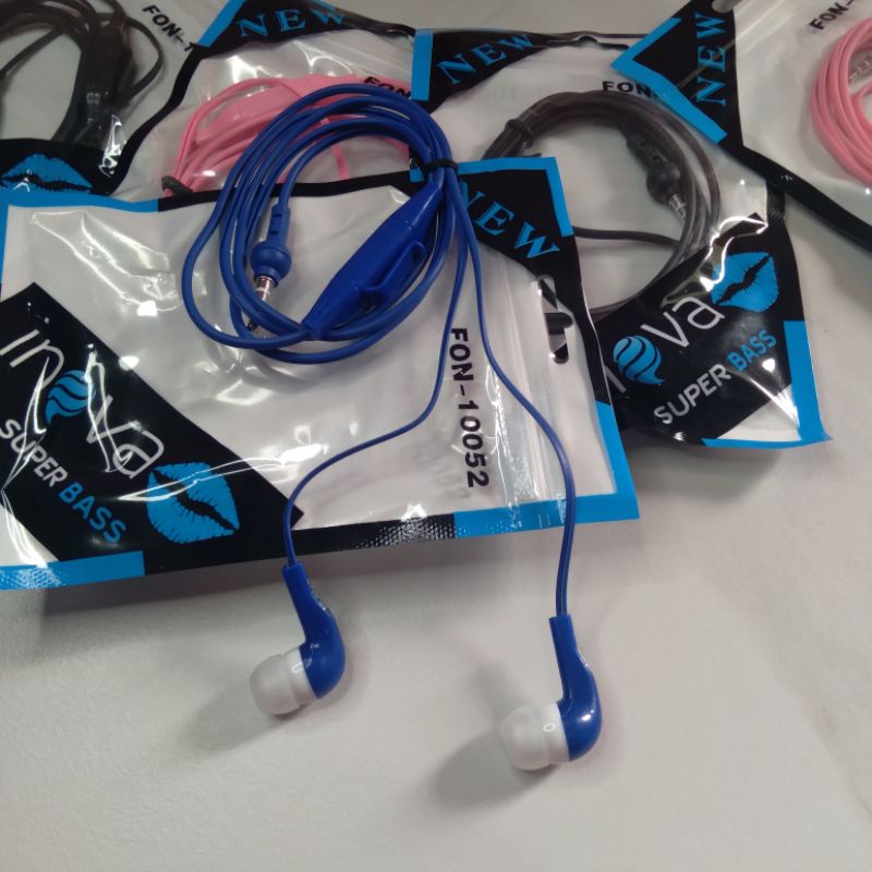 fone de ovido com fio e microfone Inova colorido modelo FON-10052 ...