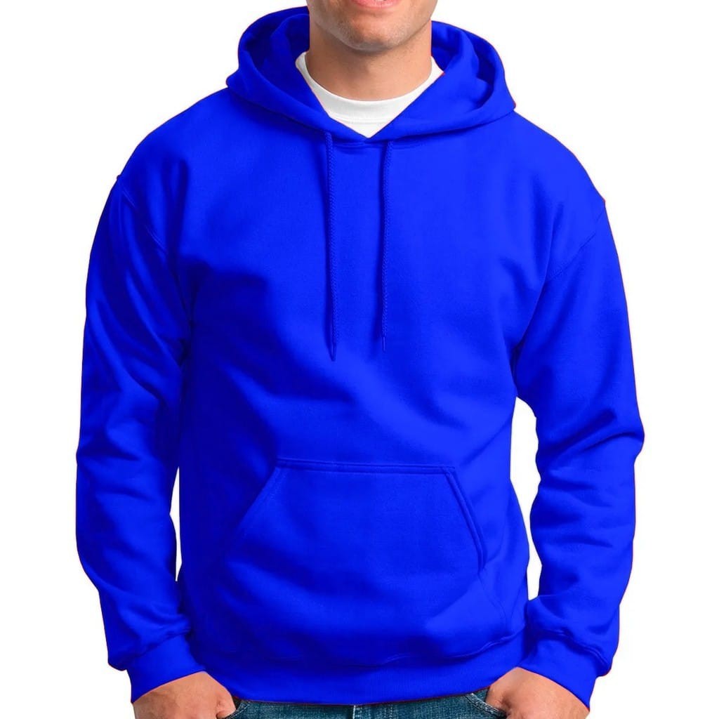 Moletom Liso Azul Royal Masculino E Feminino Blusa De Frio Canguru ...