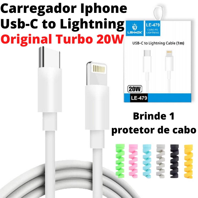 Cabo Iphone Usb-C Para Lightning 1M Original | Shopee Brasil