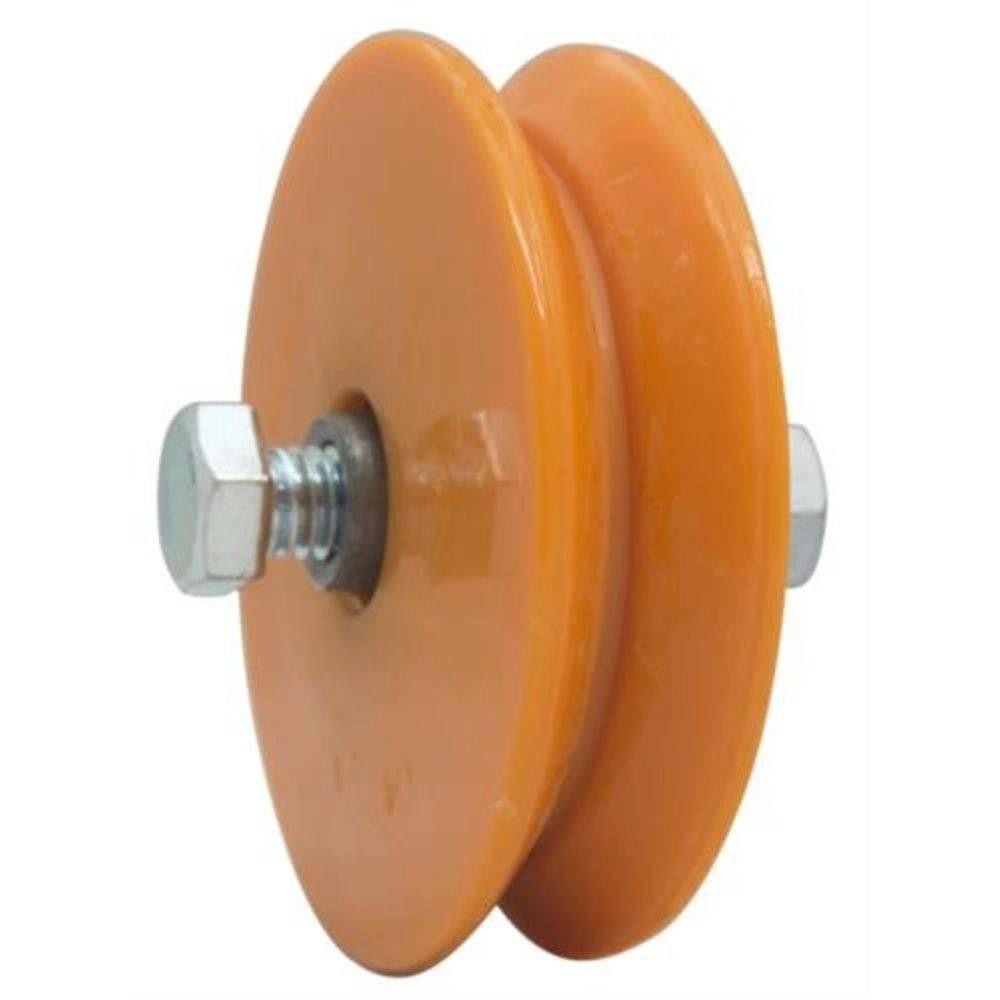 Roldana de Nylon 2,5'' Em V Com Rolamento Para Portão de Correr ...