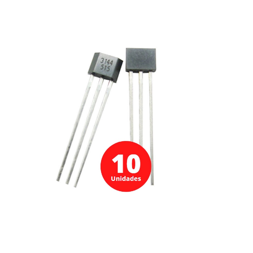 Hall Sensor A3144 10 Unidades A3144e Oh3144 Esp8266 Arduino | Shopee Brasil