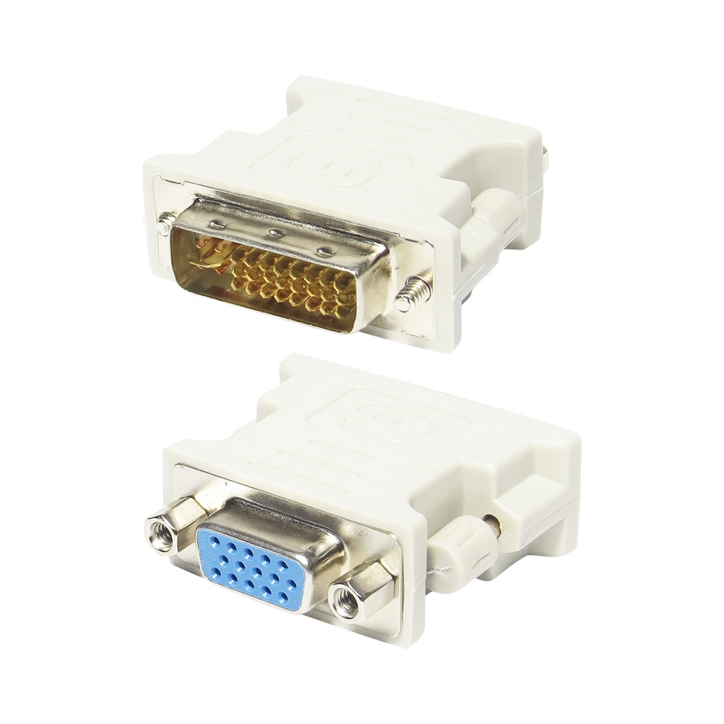 Conector Adaptador Dvi 24+5 Macho Para Vga 15 Pinos Vídeo Para Monitor ...