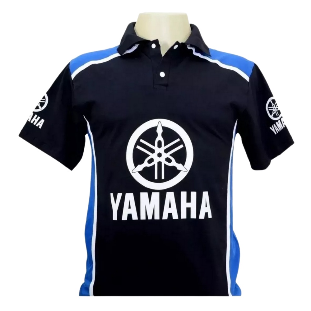 Camiseta Masculina Gola Polo Moto Yamaha Envio Imediato | Shopee Brasil