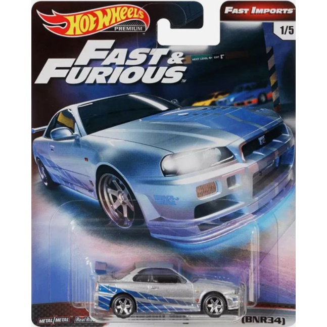 Hot Wheels Fast and Furious Premium Fast Imports Skyline GT-R (BNR34 ...