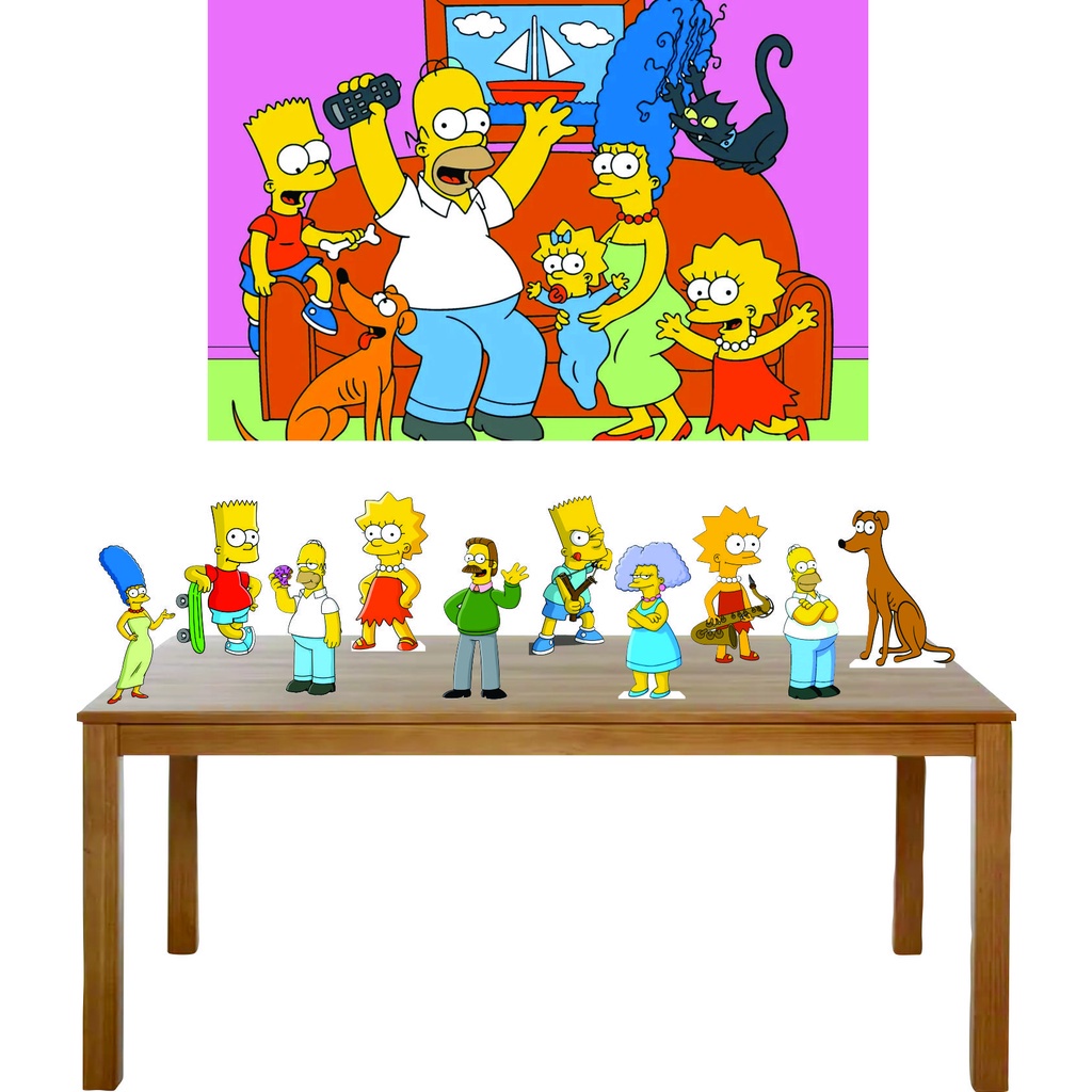 Kit Totens Display os simpsons - Display para mesa + Painel | Shopee Brasil