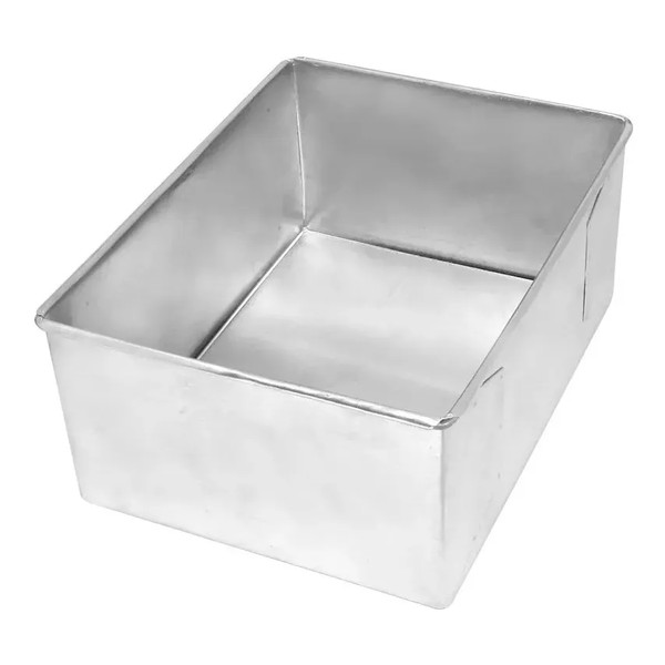 Forma Bolo Retangular Fixa 25 x 17 x 10 Aluminio | Shopee Brasil