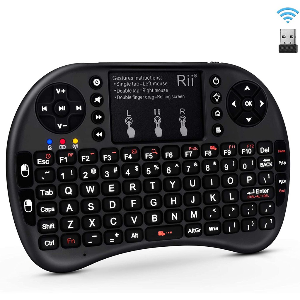 Mini Teclado Keyboard Sem Fio Wireless Iluminado Luz Led | Shopee Brasil