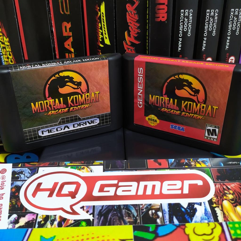 Mortal Kombat Arcade Edition - Cartucho (Mega Drive) | Shopee Brasil