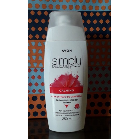 Sabonete líquido íntimo Avon simply delicate calming 250 ml | Shopee Brasil